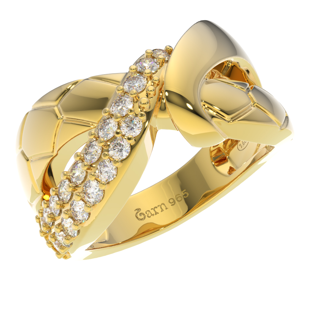 Gold by Garn. Collection: CROSS OVER SETTING